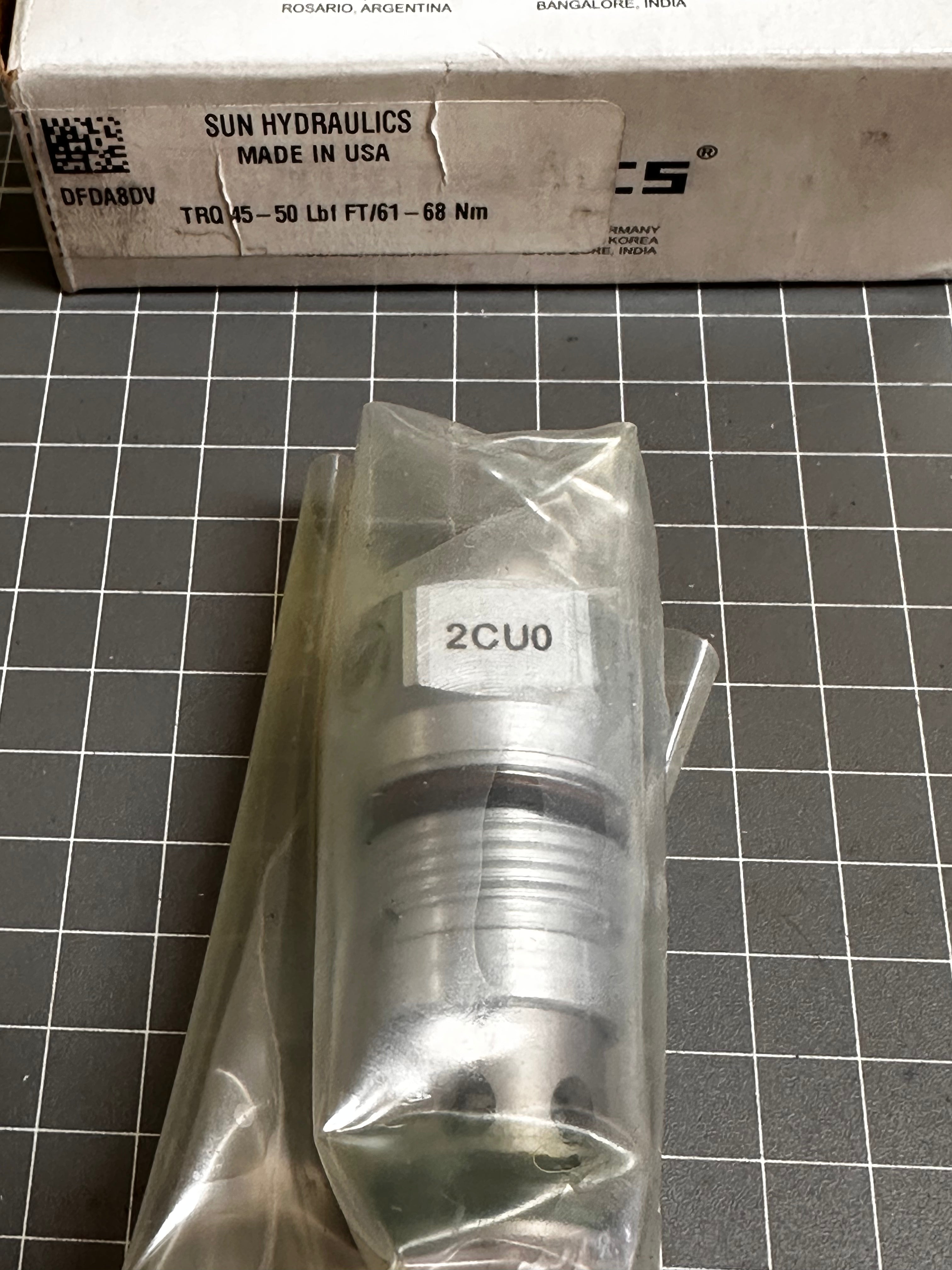 SUN DFDA8DV 2-way, poppet directional valve with integral T-8A control | Mining & Industrial Surplus