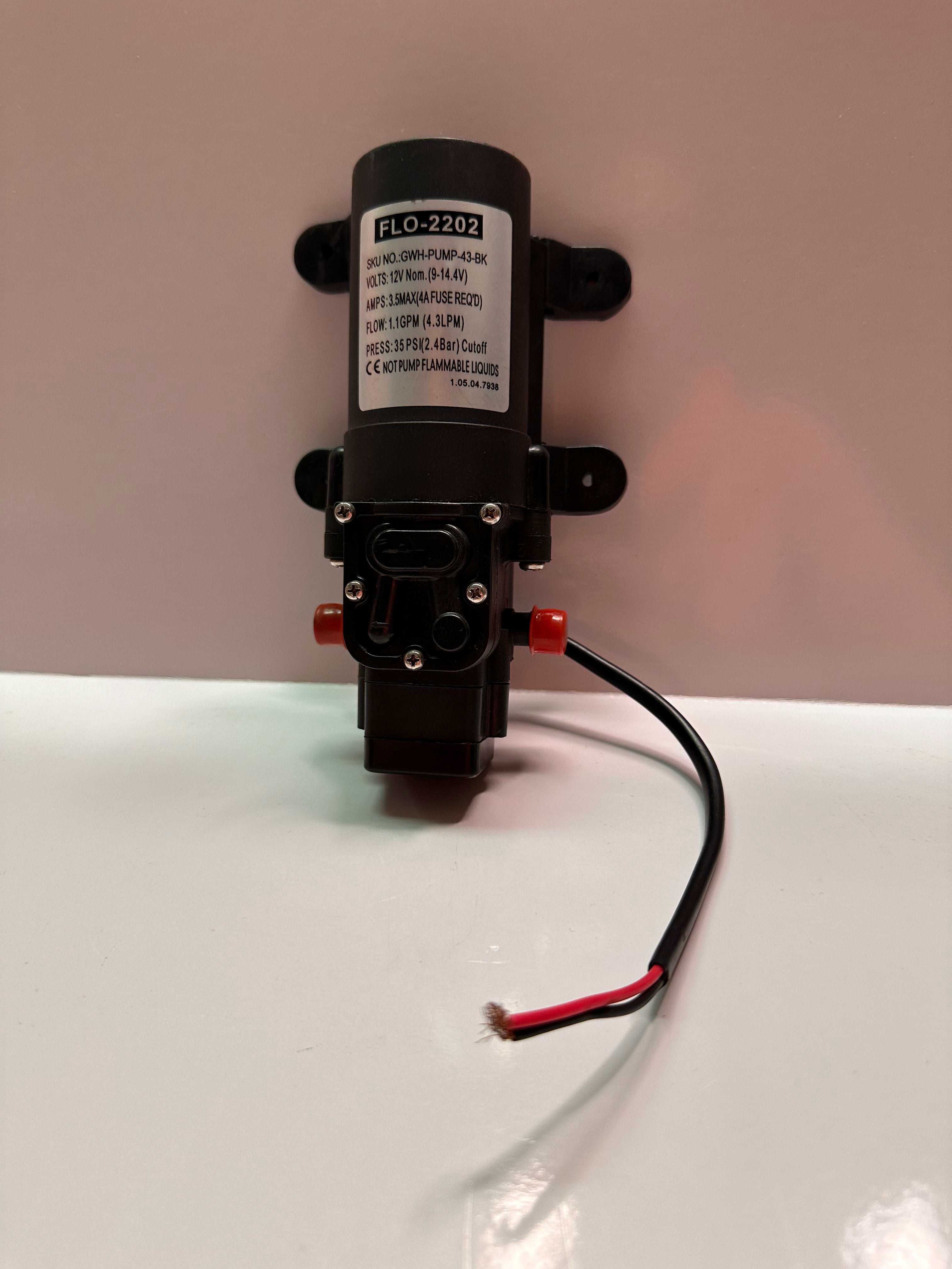 GWH-PUMP-43-BK Portable Water Pressure Shower Pump 12V | Mining ...