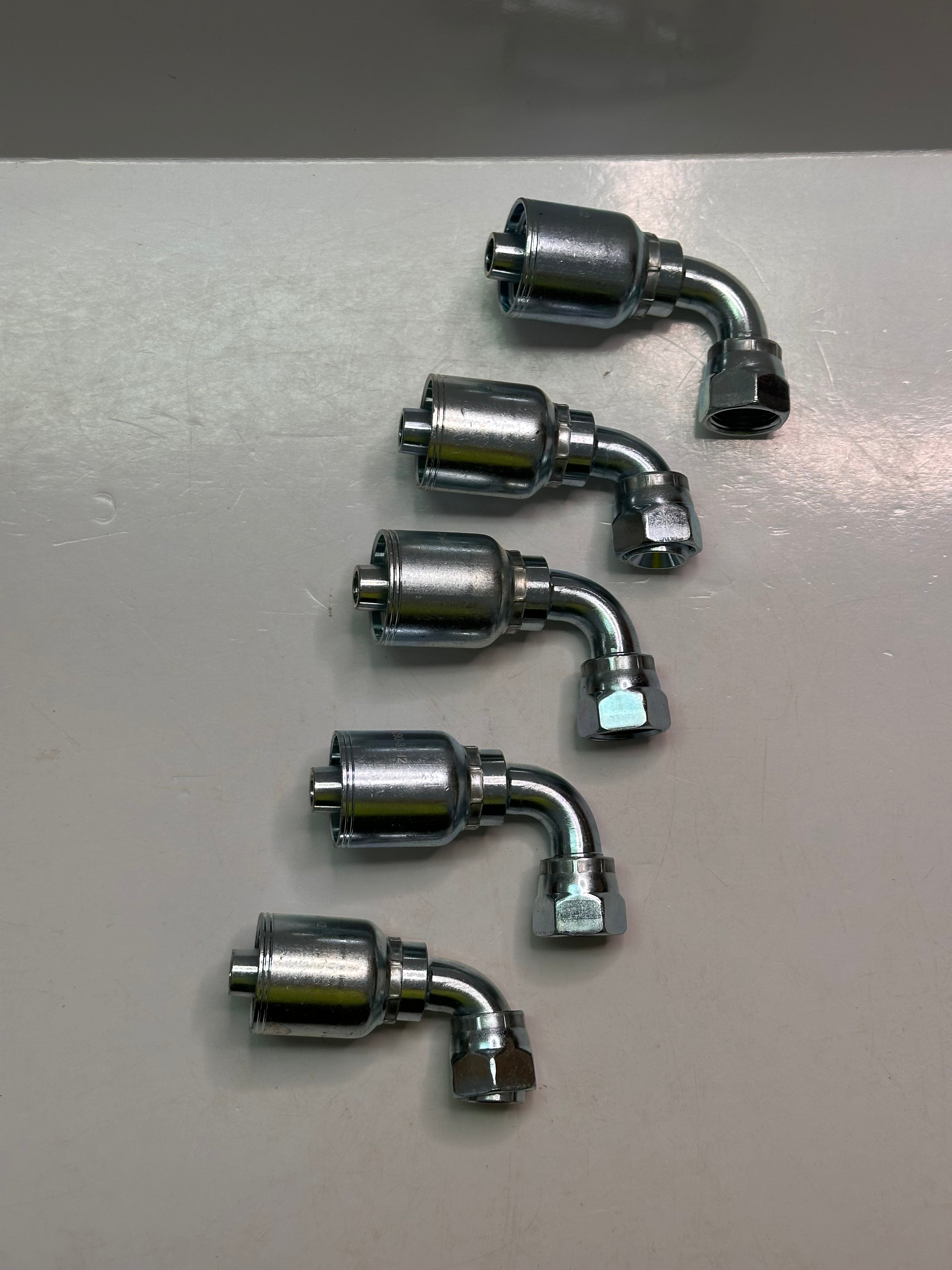 HOSE 1/2 X JIC F 3/4 90 DL-31MM, K08JF1290-31MM Hydraulic Fitting ...