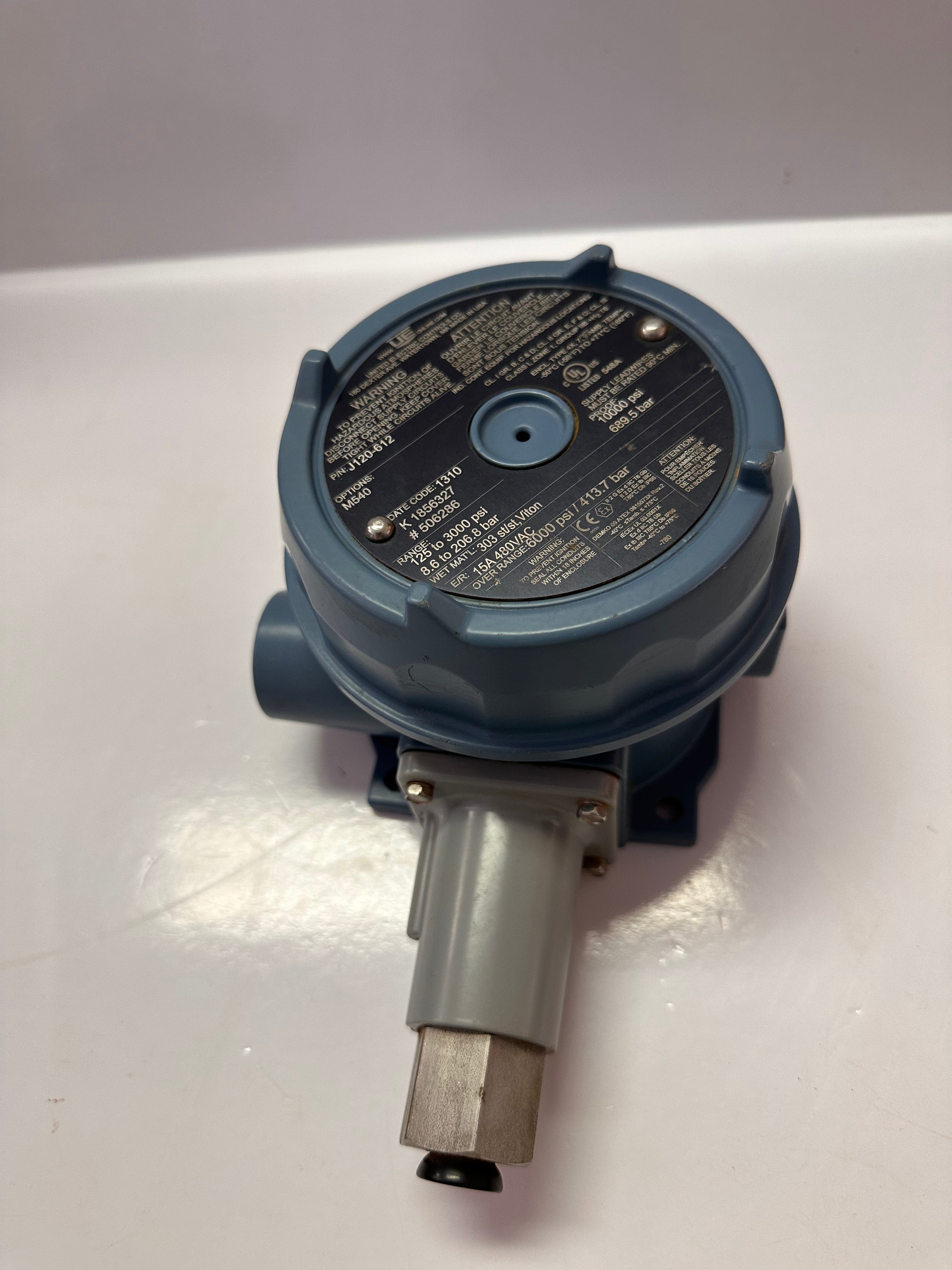 UNITED ELECTRIC J120-612 Pressure Switch | Mining & Industrial Surplus