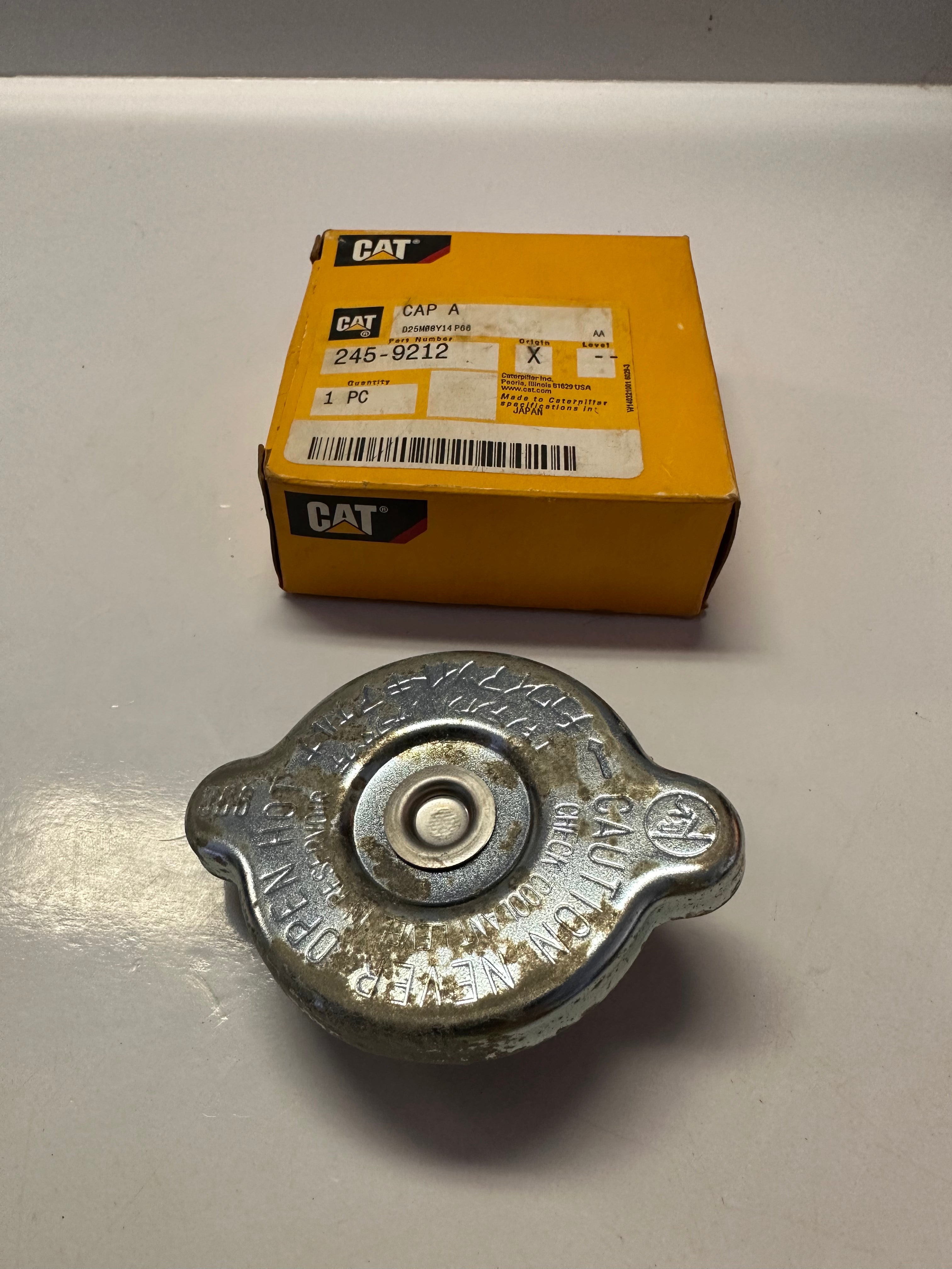 245-9212 Radiator Pressure Cap - Genuine CAT part | Mining & Industrial ...