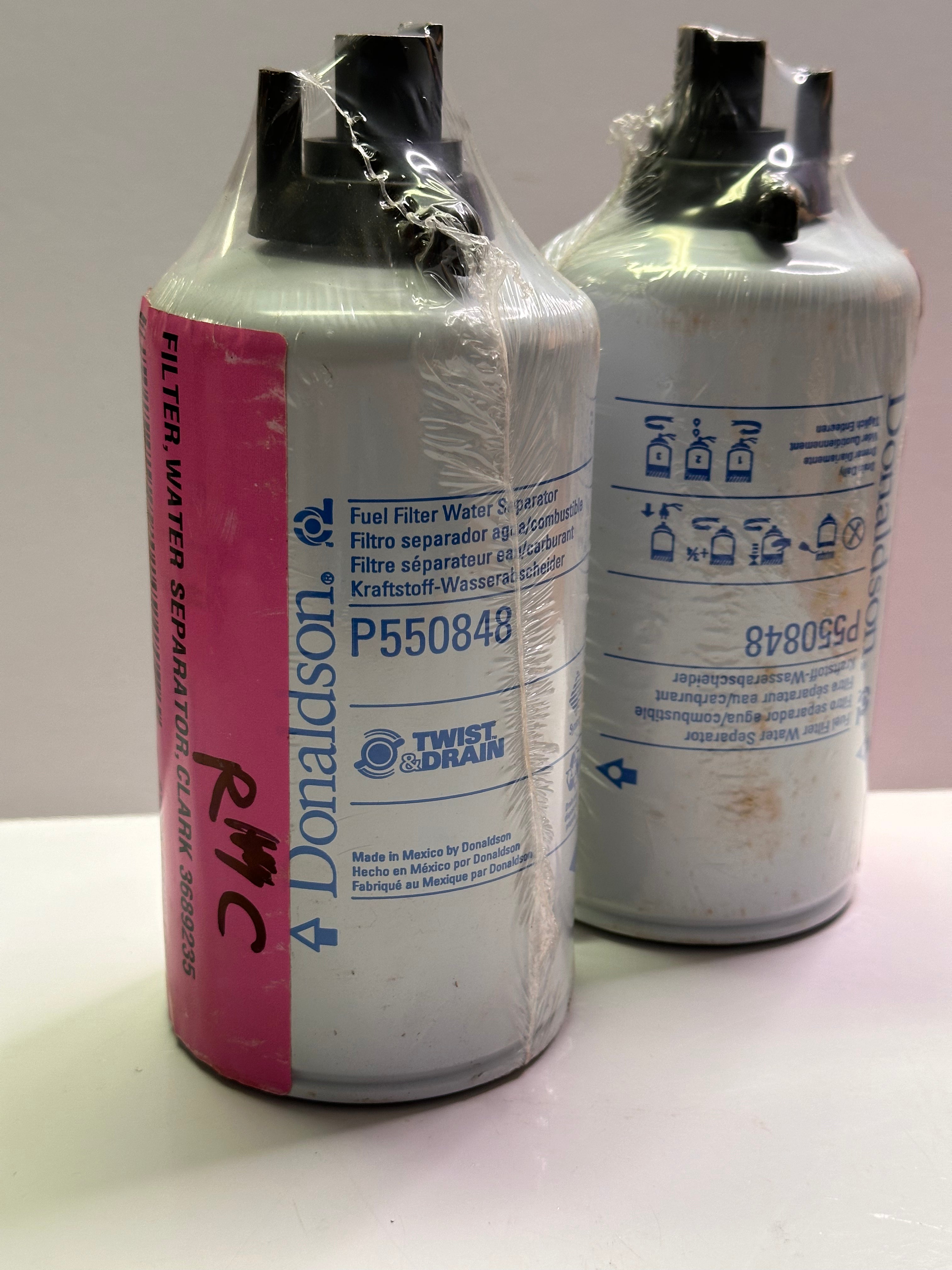 Donaldson P550848 Fuel/Water Separator, Spin on, Twist & Drain 3973233 ...