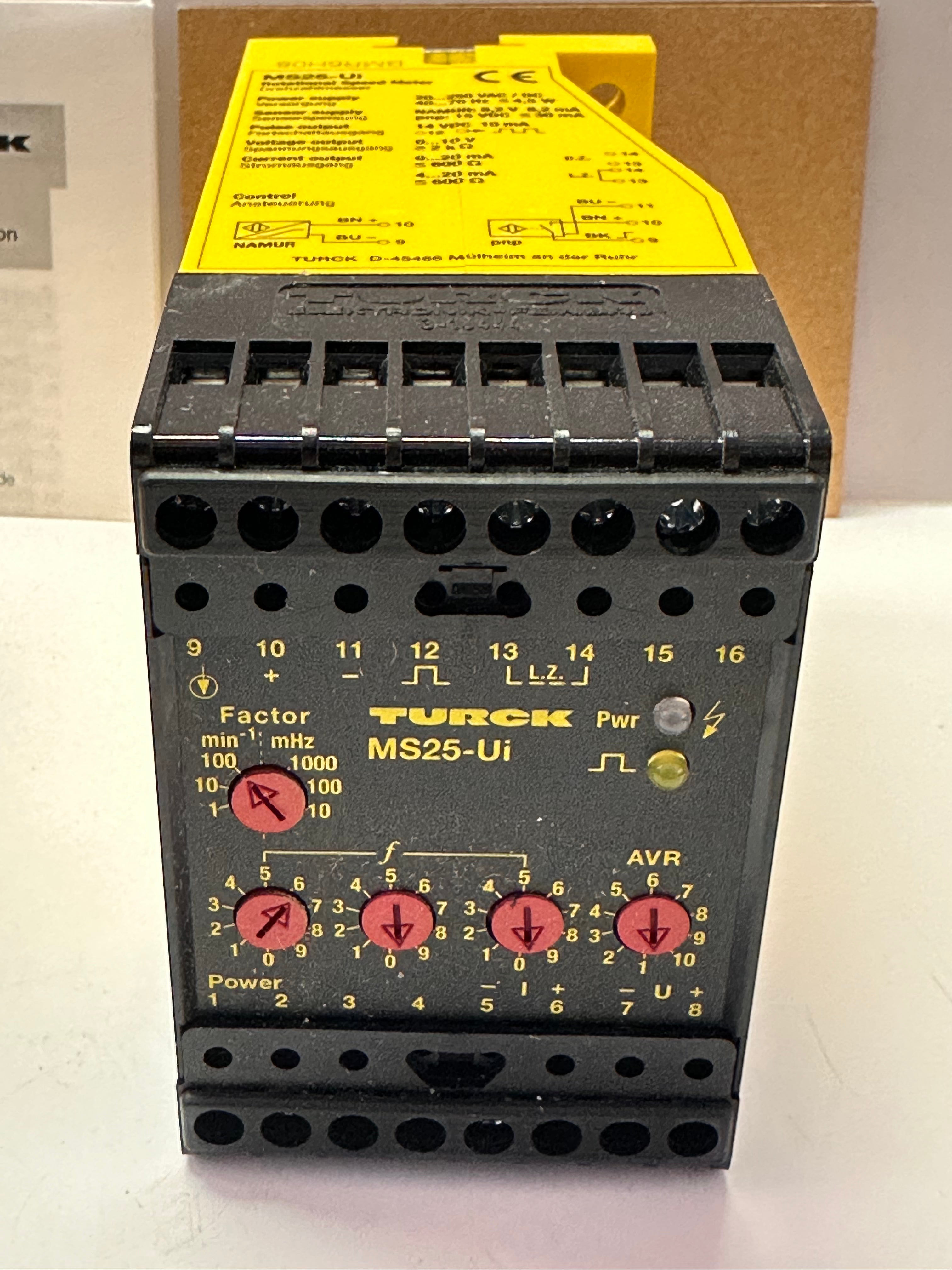 TURCK MS25Ui Rotation Speed Monitor NIB | Mining & Industrial Surplus