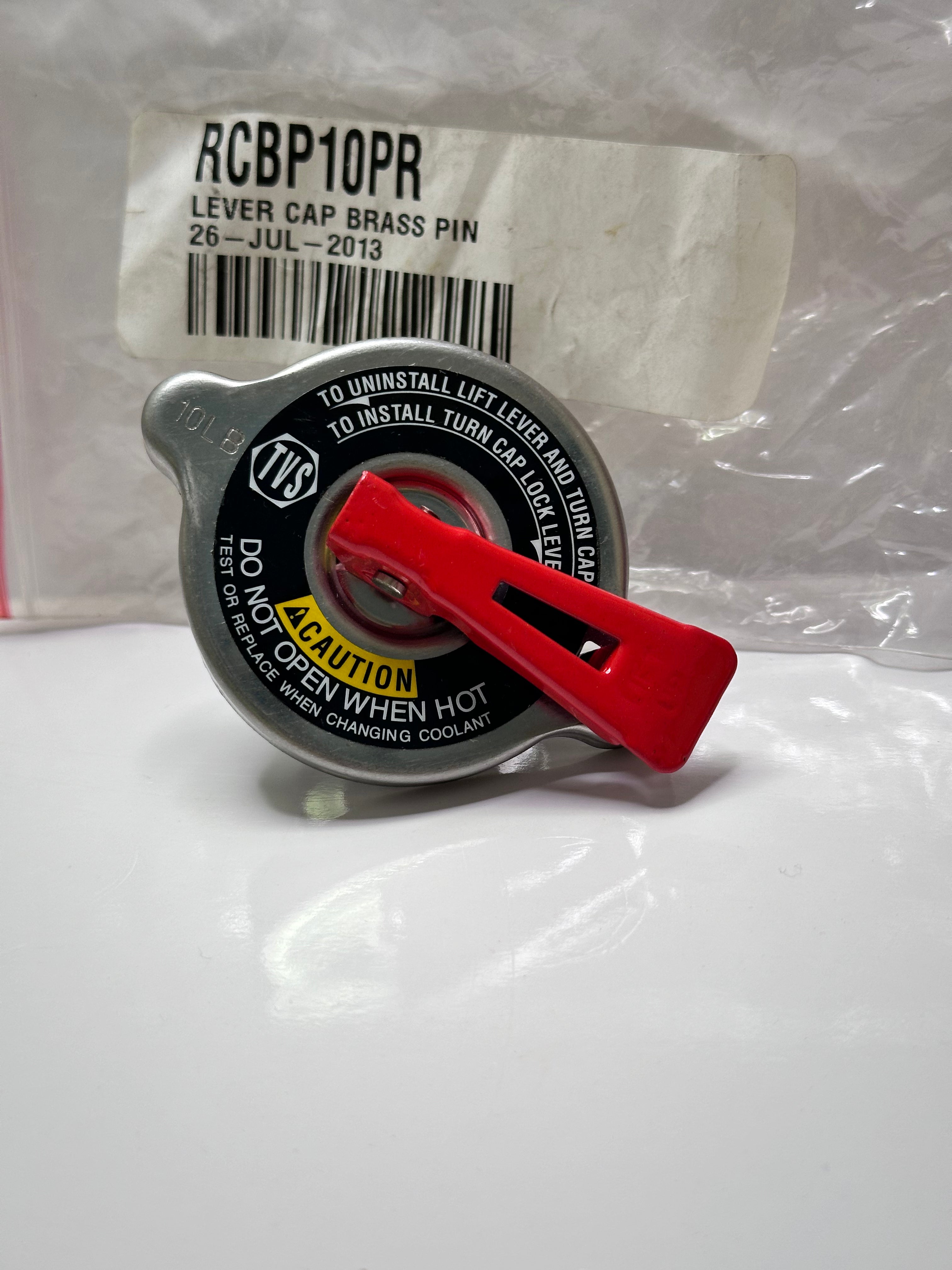 RCBP10PR Lever Radiator Cap, Brass Pin | Mining & Industrial Surplus