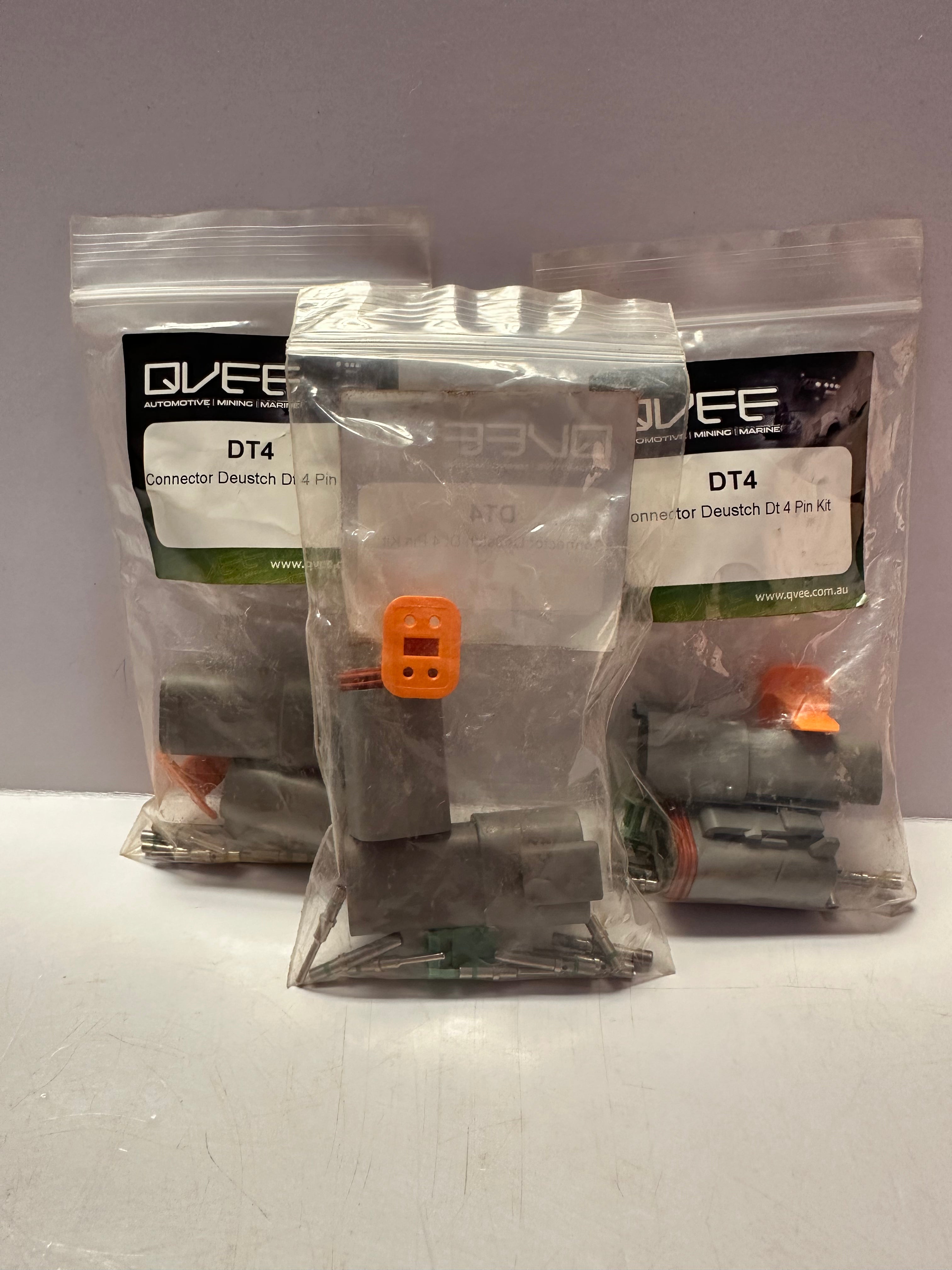 TE DT4 Deutsch DT Series 4 Pin Connector Kit | Mining & Industrial Surplus