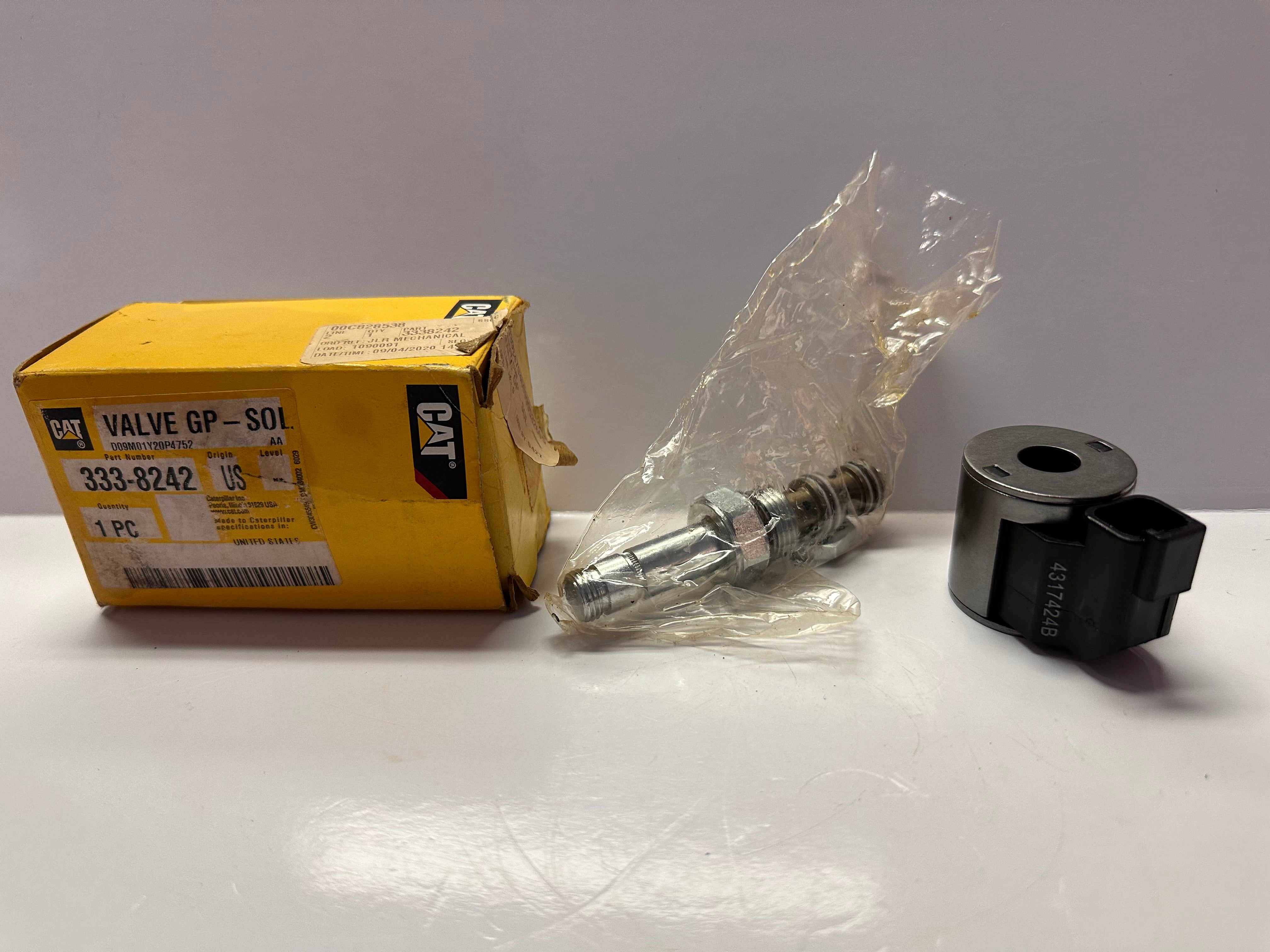 Caterpillar CAT 333-8242 24V Direct Current Solenoid Valve | Mining ...