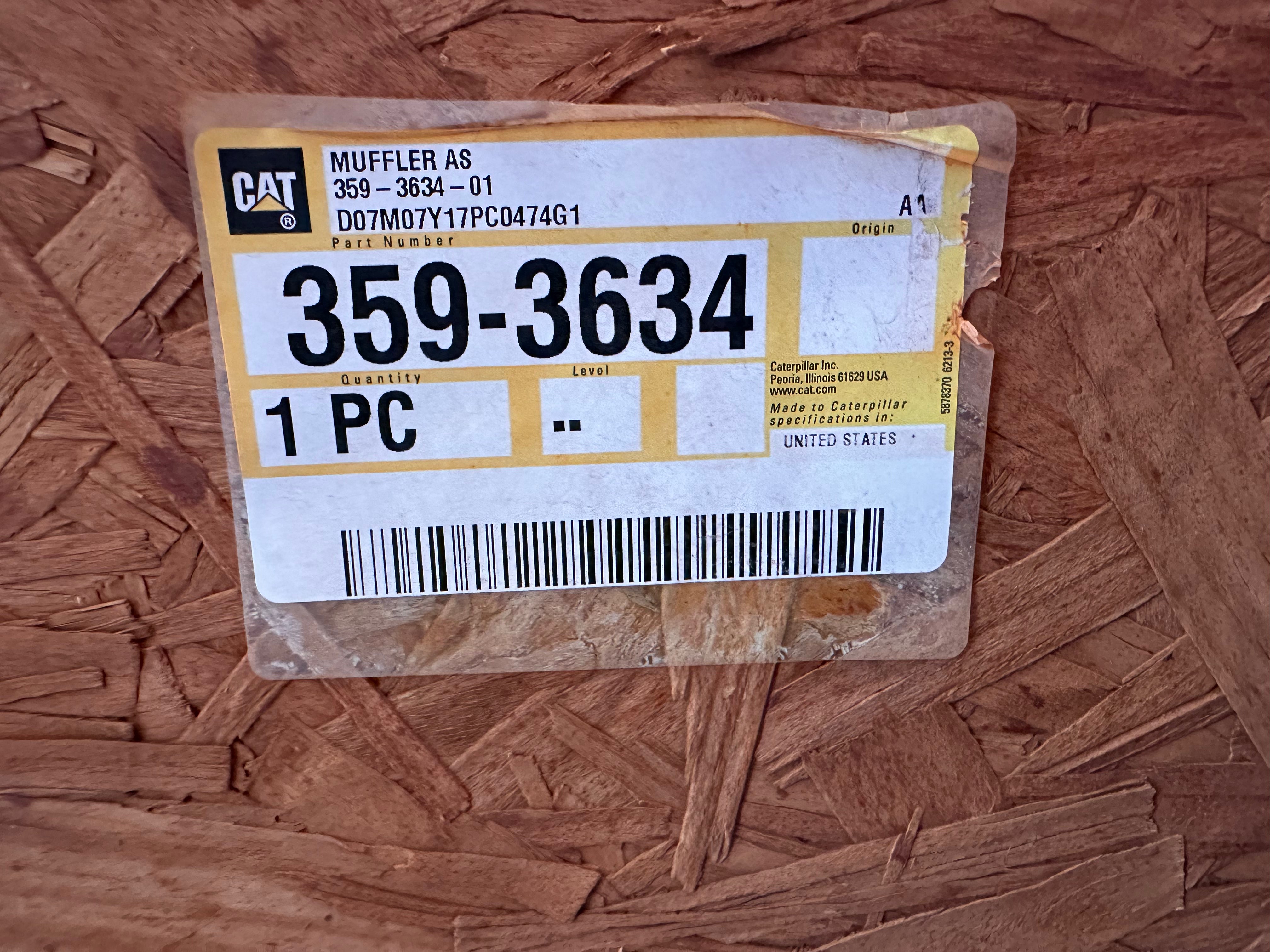 Caterpillar CAT 359-3634 Muffler Assembly | Mining & Industrial Surplus