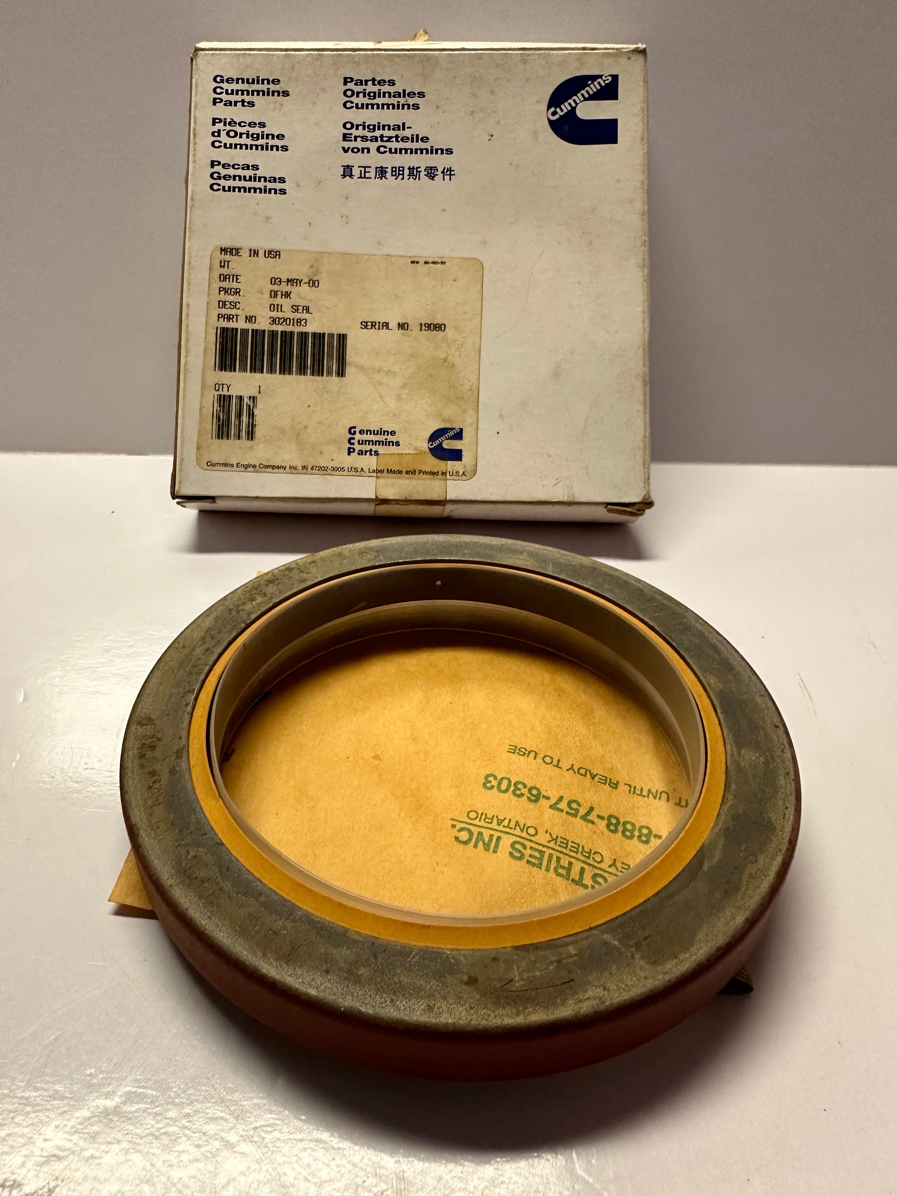 Cummins 3020183 Oil Seal | Mining & Industrial Surplus