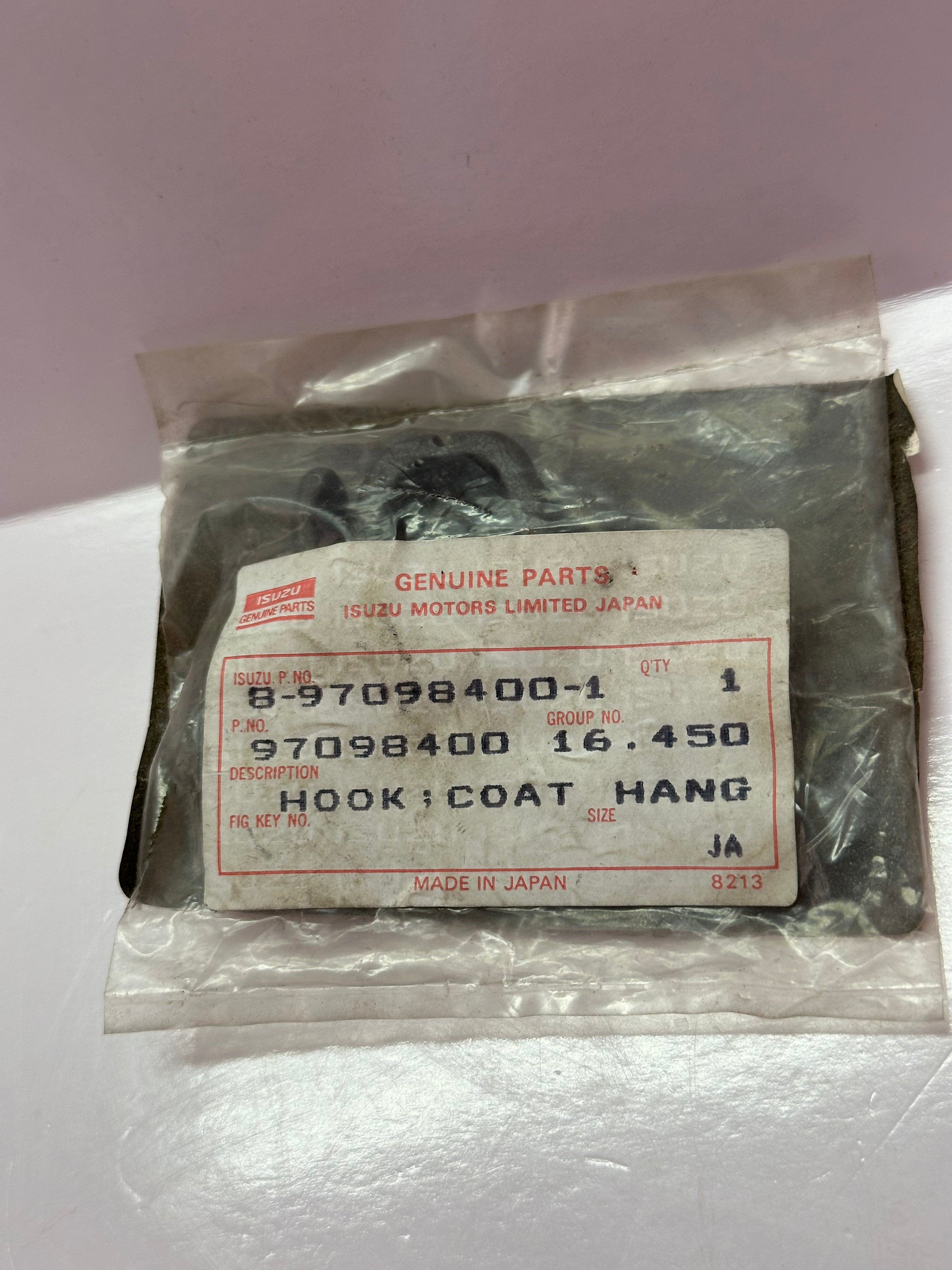 Isuzu 8970984001 Hook, Coat Hanger | Mining & Industrial Surplus