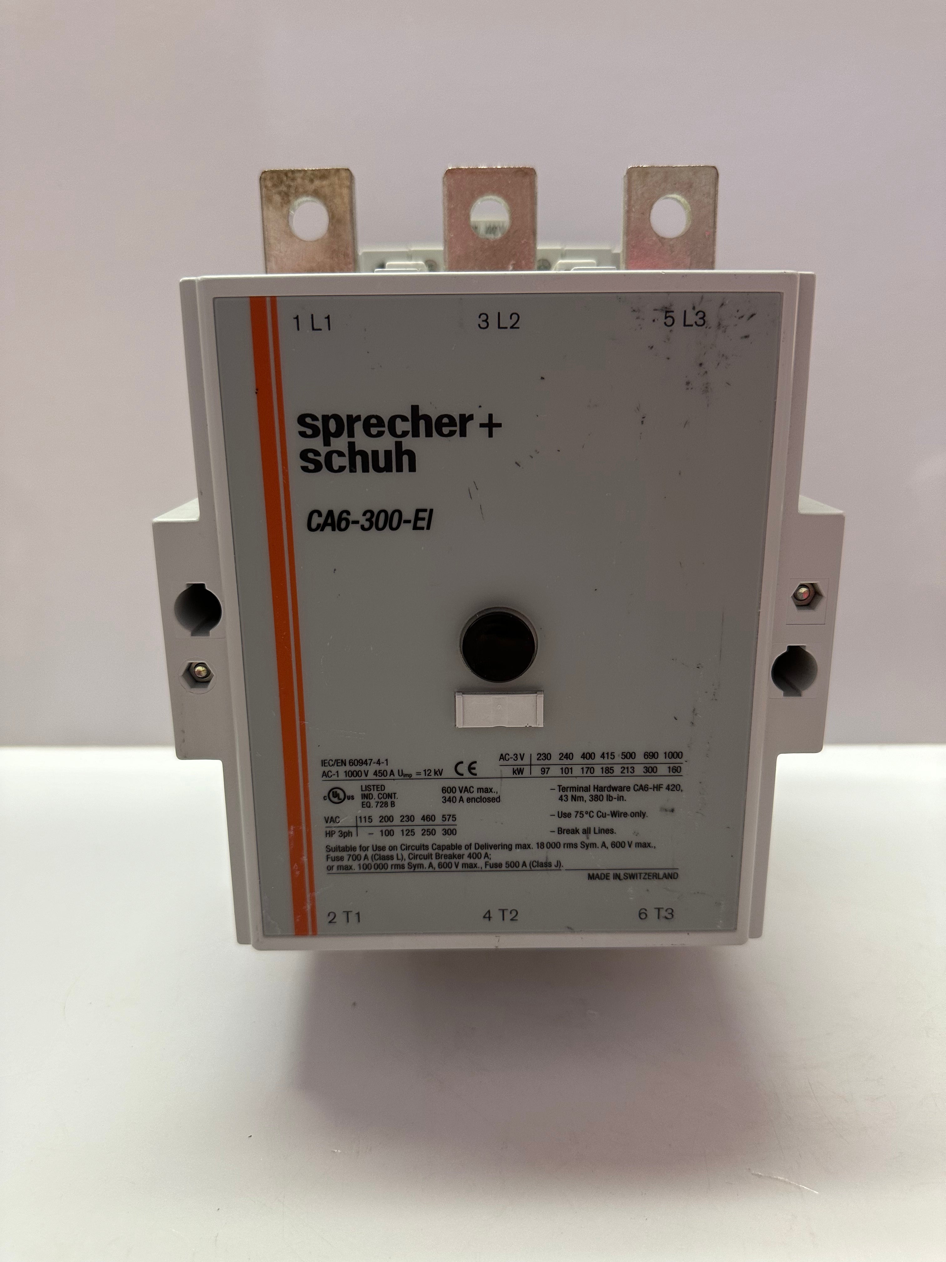 Sprecher + Schuh CA6-300-EI-11 Contactor 380-440V Coil | Mining ...