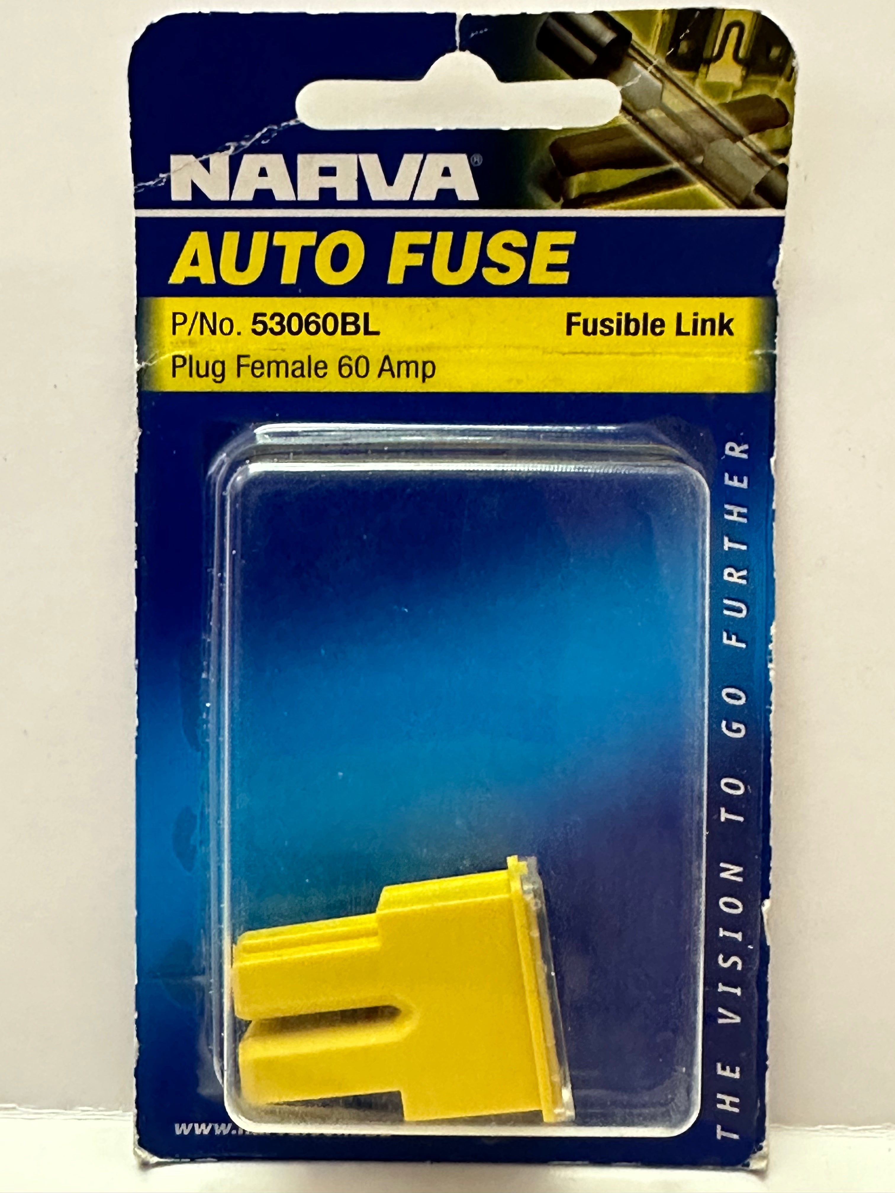 Narva Fusible Link, Female Plug 60A, Yellow 53060BL | Mining ...