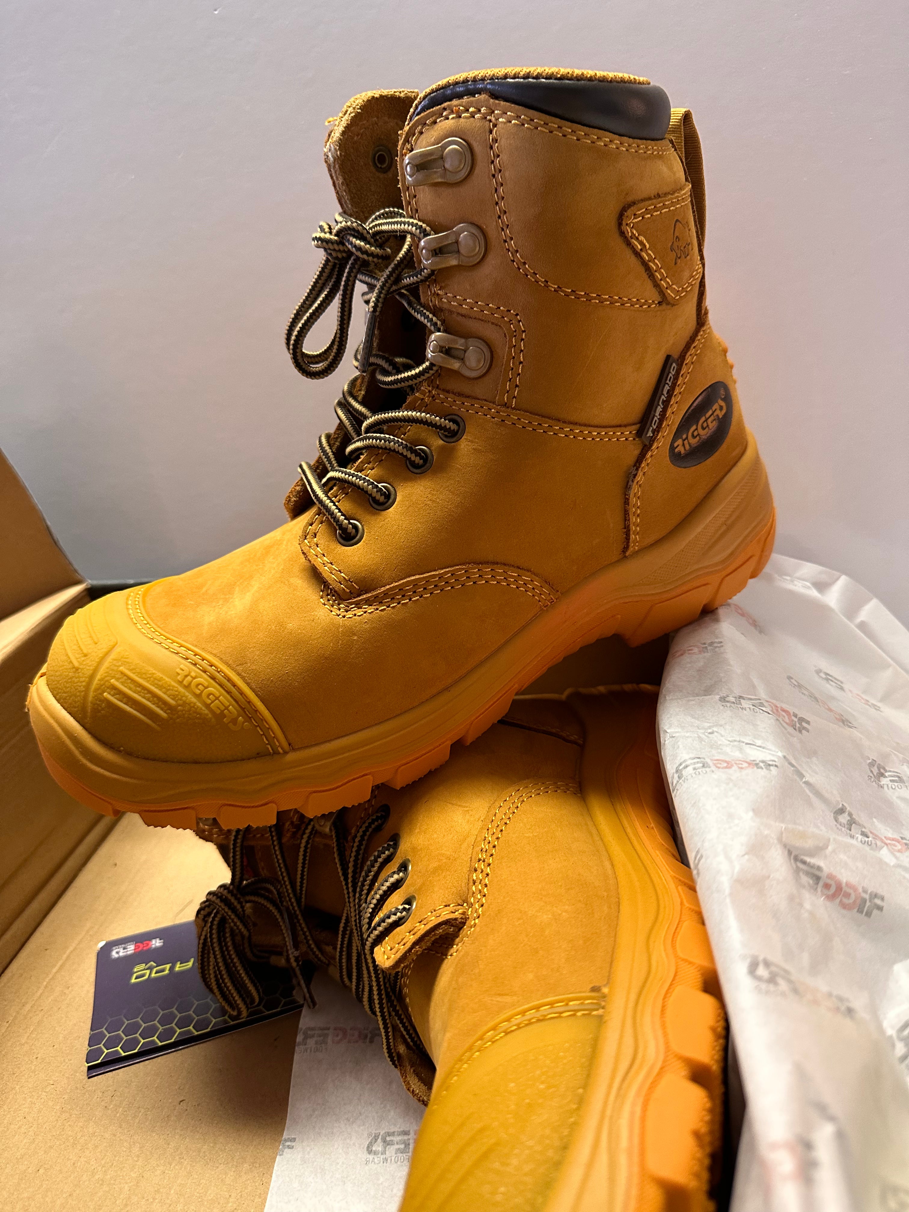RIGGERS Workwear Tornado V@ Safety Boot, Lace up with Bump Cap BRGB11S ...