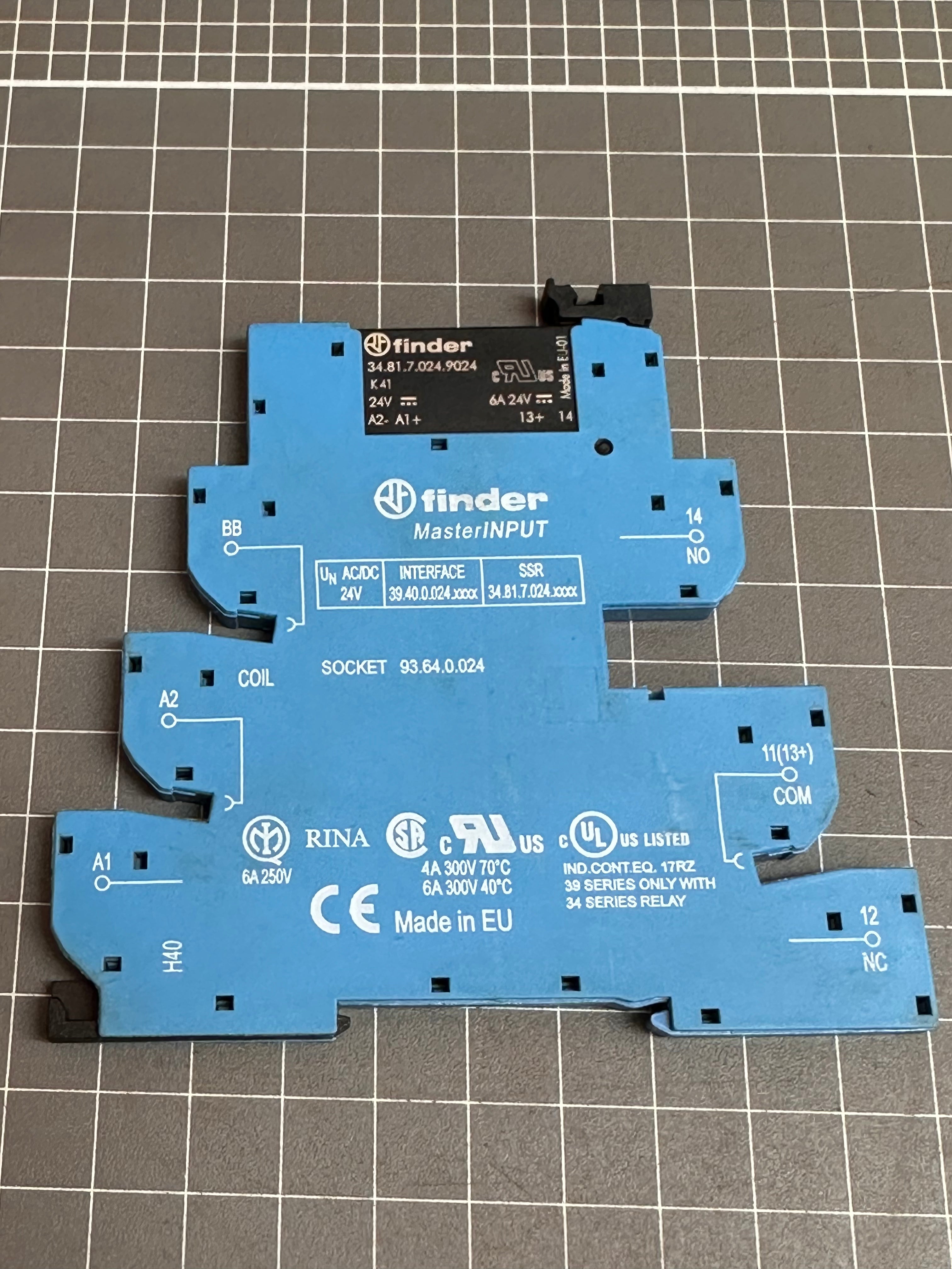 FINDER Din Rail Mount Interface Relay, SPST 39.40.0.024.9024 | Mining ...