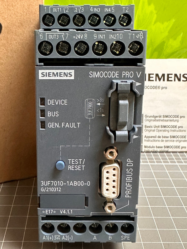 SIEMENS 3UF7010-1AB00-0 2.6W Communication Module, 24V, 6A, 120V ...