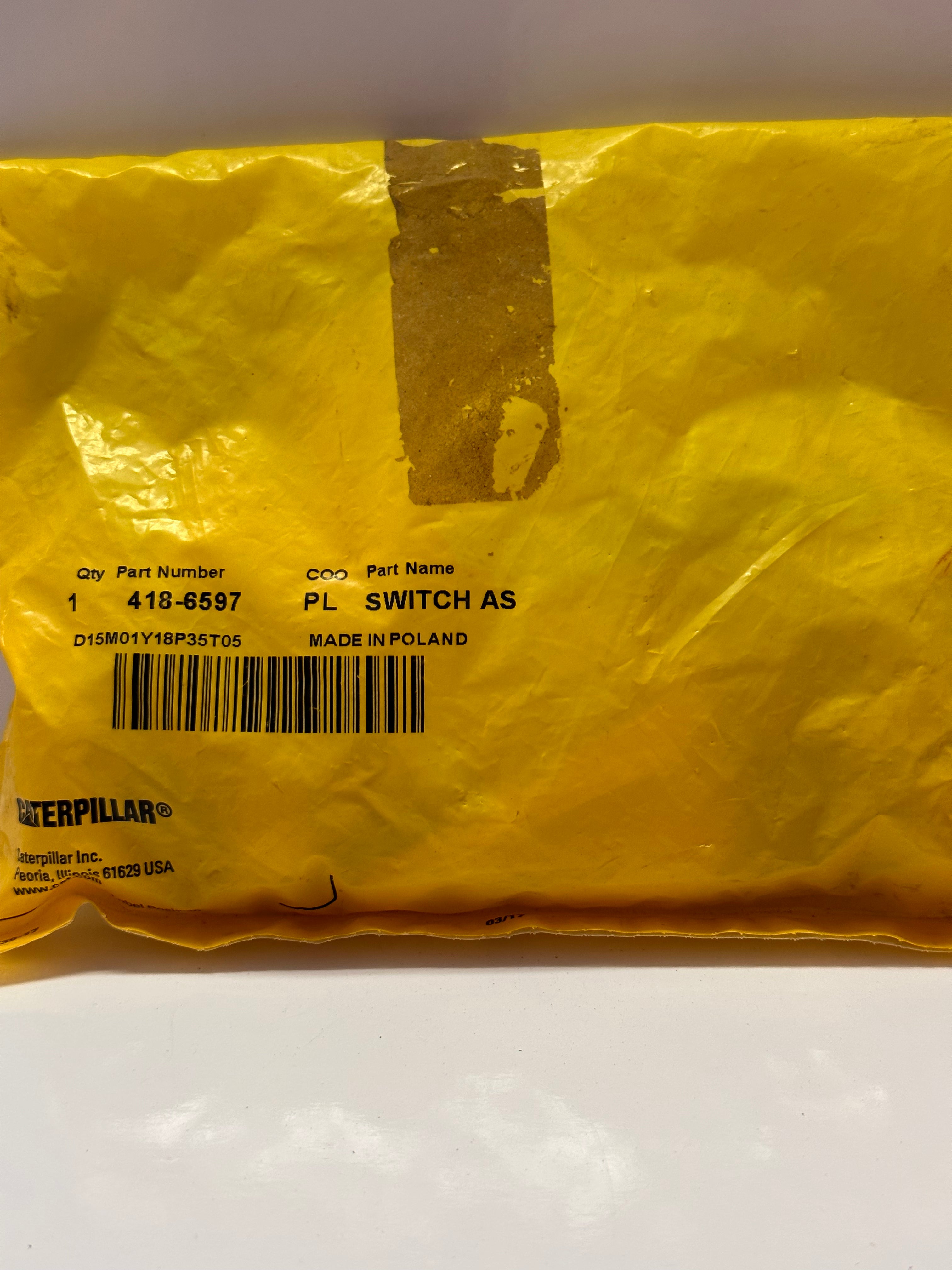 CAT 418-6597 Liquid Level Switch Assy | Mining & Industrial Surplus