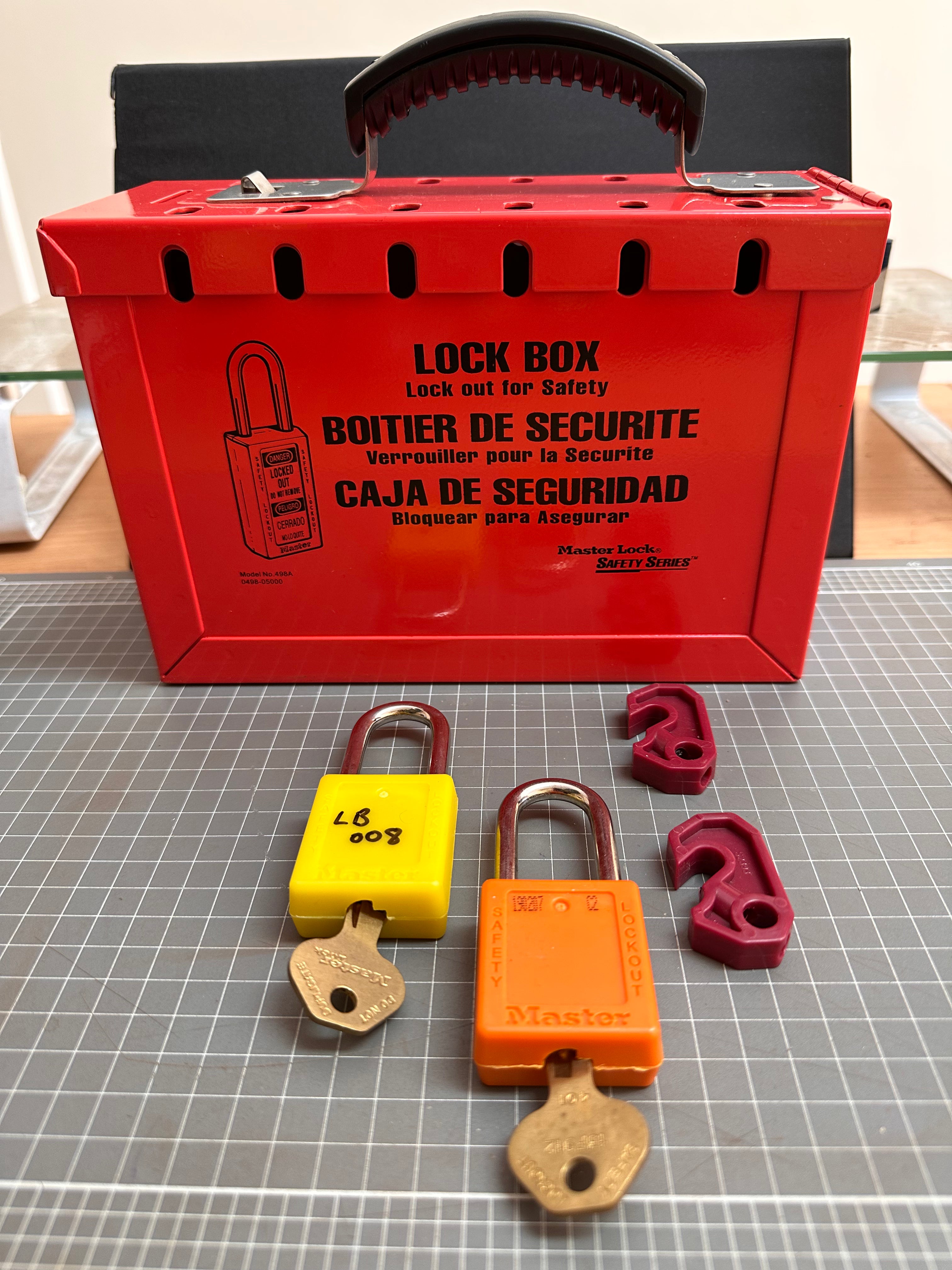 Master Lock Portable Group Lock Box, Metal 498A | Mining & Industrial ...