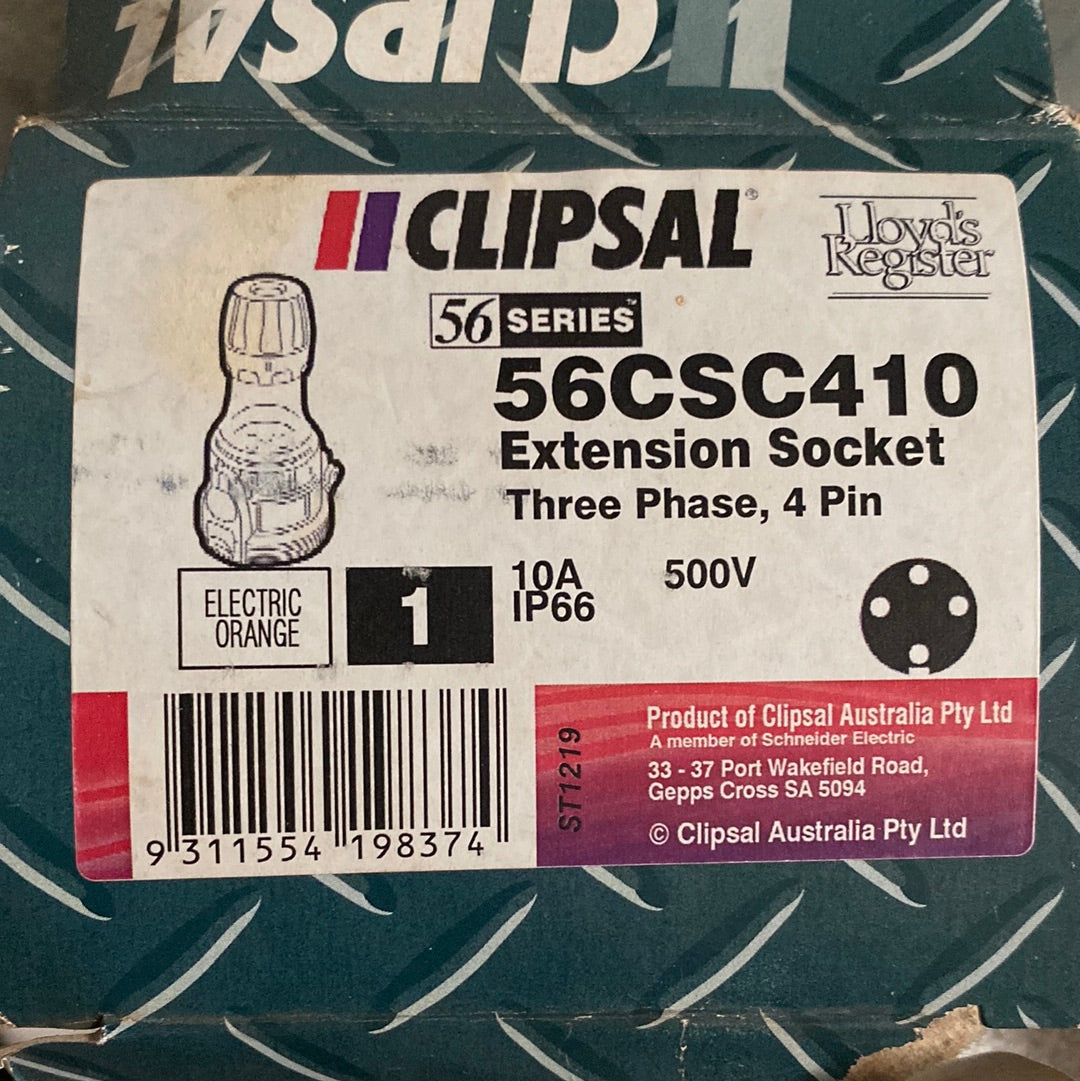 CLIPSAL 56CSC410 EXTENSION SOCKET IP66 | Mining & Industrial Surplus