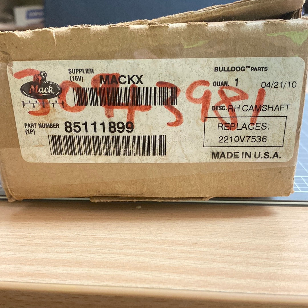 MACK RH Camshaft 85111899 | Mining & Industrial Surplus