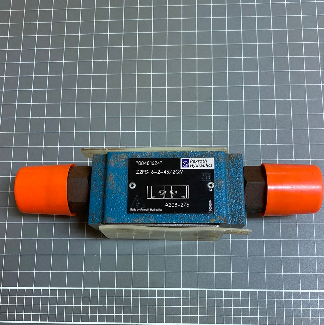 BOSCH REXROTH R900481624 *00481624* Z2FS 6-2-43/2QV Double Throttle Ch ...
