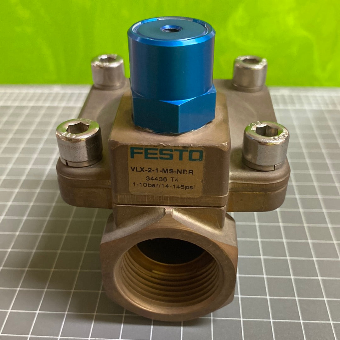 FESTO VLX-2-1-MS-NBR 2/2-Way Indirectly Actuated Directional Control V ...