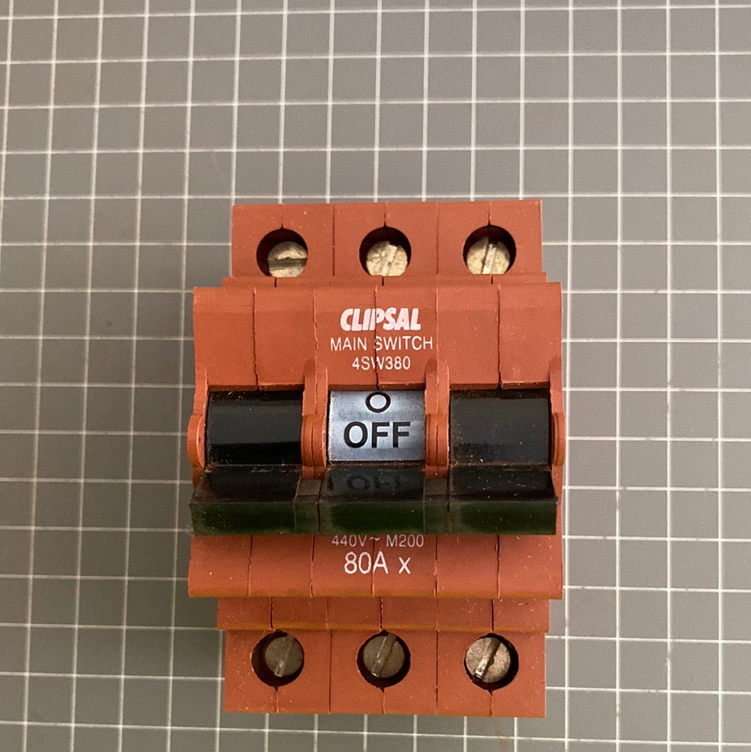 Clipsal 4SW380 80A Mains Isolator | Mining & Industrial Surplus