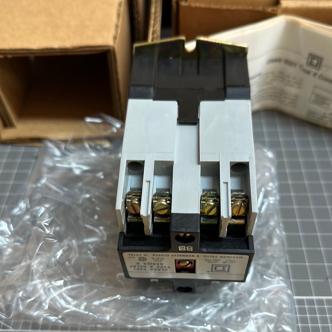 SQUARE D® 8501 Type X Control Relay X040V02 | Mining & Industrial Surplus