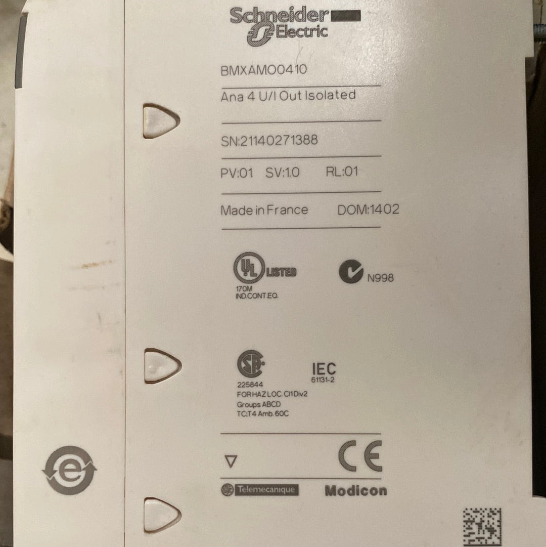 Schneider Electric BMXAMO0410 PLC Analogue Output Module | Mining ...
