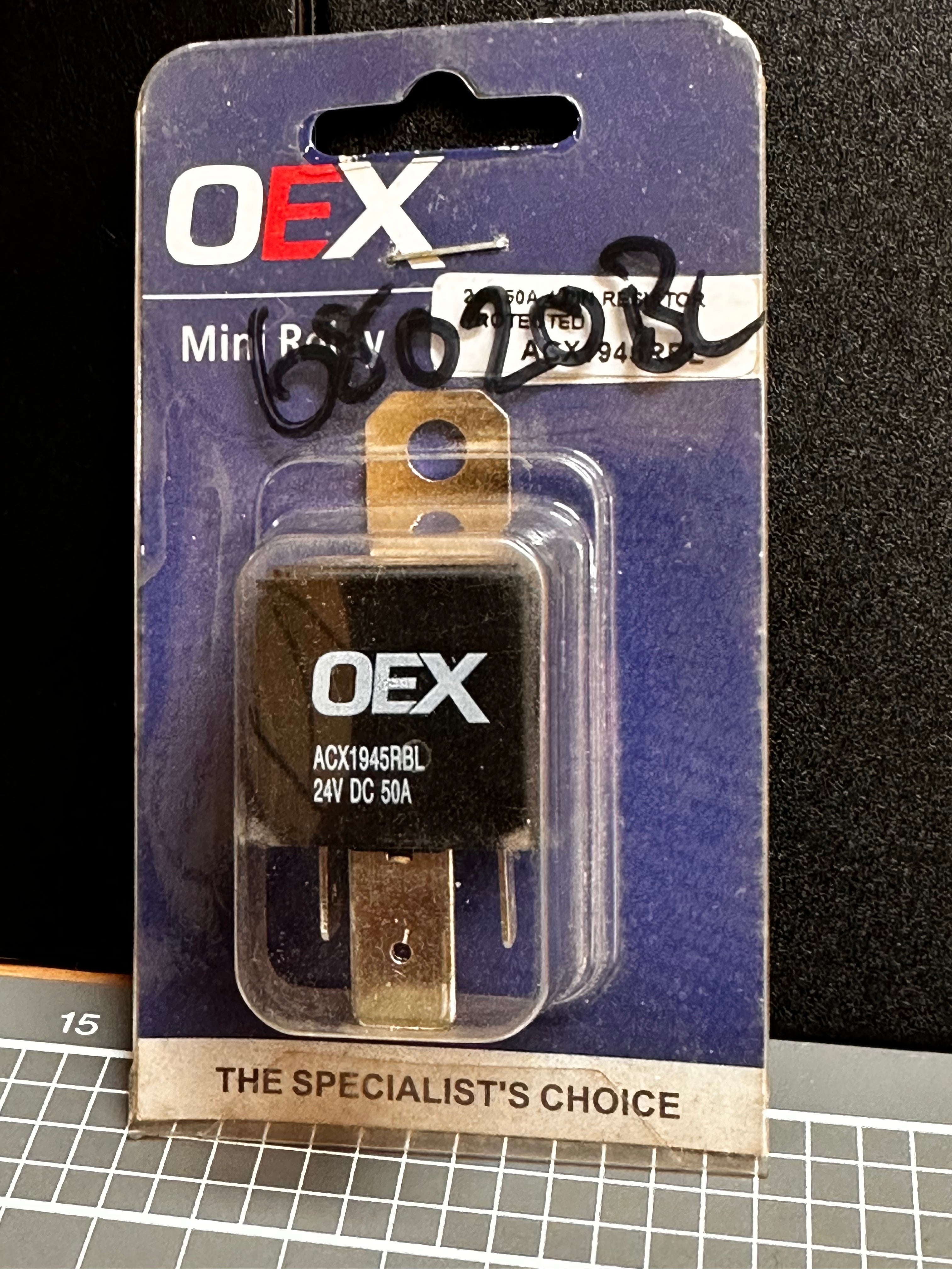 OEX ACX1945RBL Mini 24V Normally Open Relay | Mining & Industrial Surplus