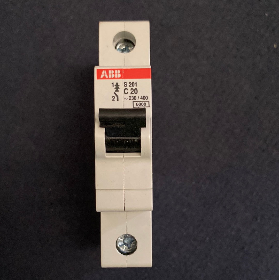 ABB S201-C20 Miniature Thermal Magnetic Circuit Breaker 2CDS251001R020 | Mining & Industrial Surplus