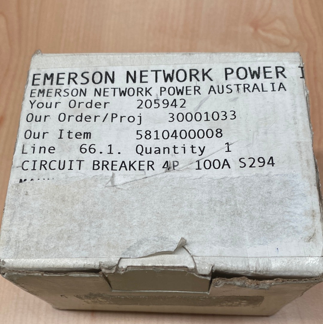 ABB S294-C100 Miniature Circuit Breaker 4P, 100A | Mining & Industrial Surplus