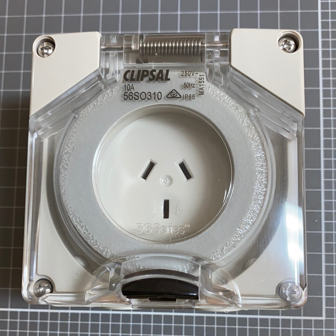 CLIPSAL 56SO310 SOCKET OUTLET 56 Series, 3 Pin | Mining & Industrial ...