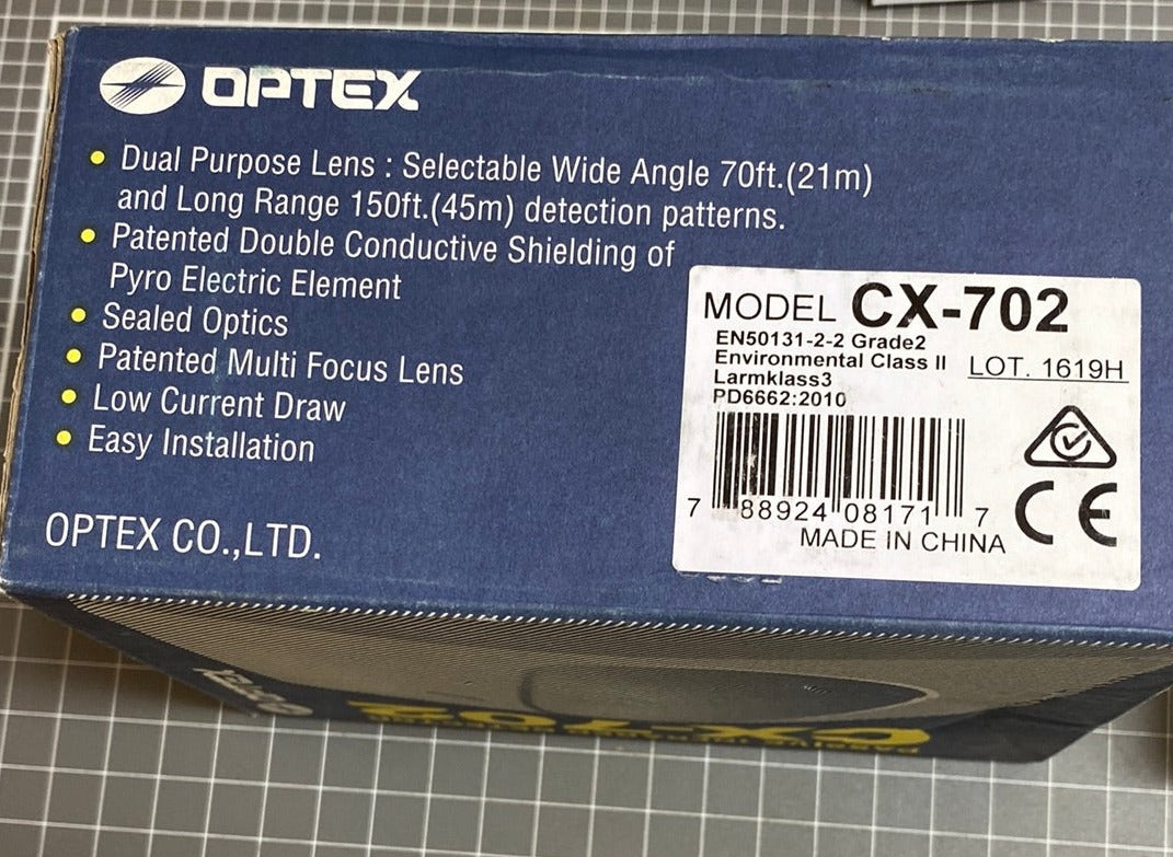 Optex CX-702 Long Range Passive Infrared Detector | Mining & Industrial ...