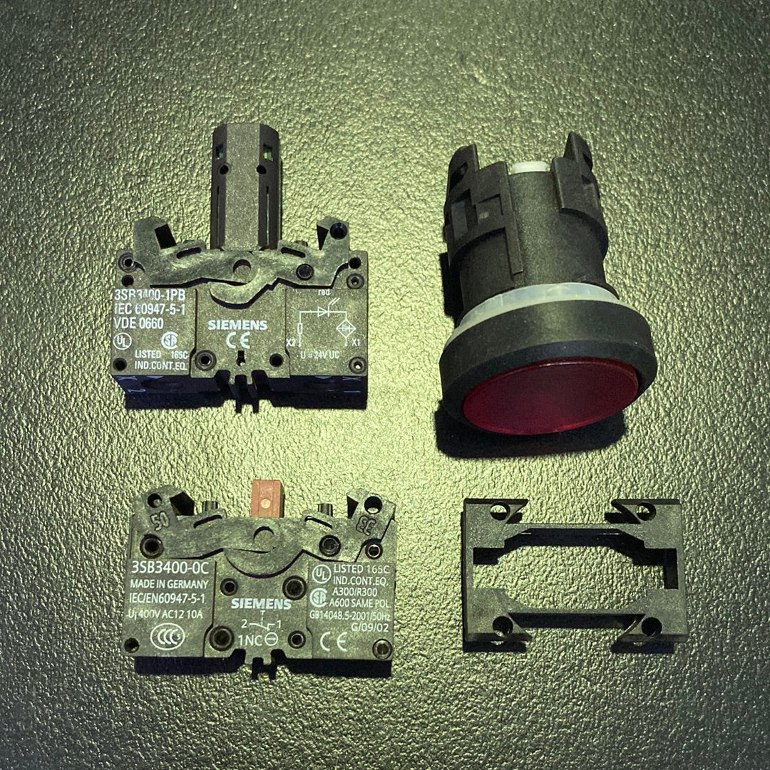 SIEMENS 3SB3 246-0AA21 Push Button, Illuminated, RED | Mining ...