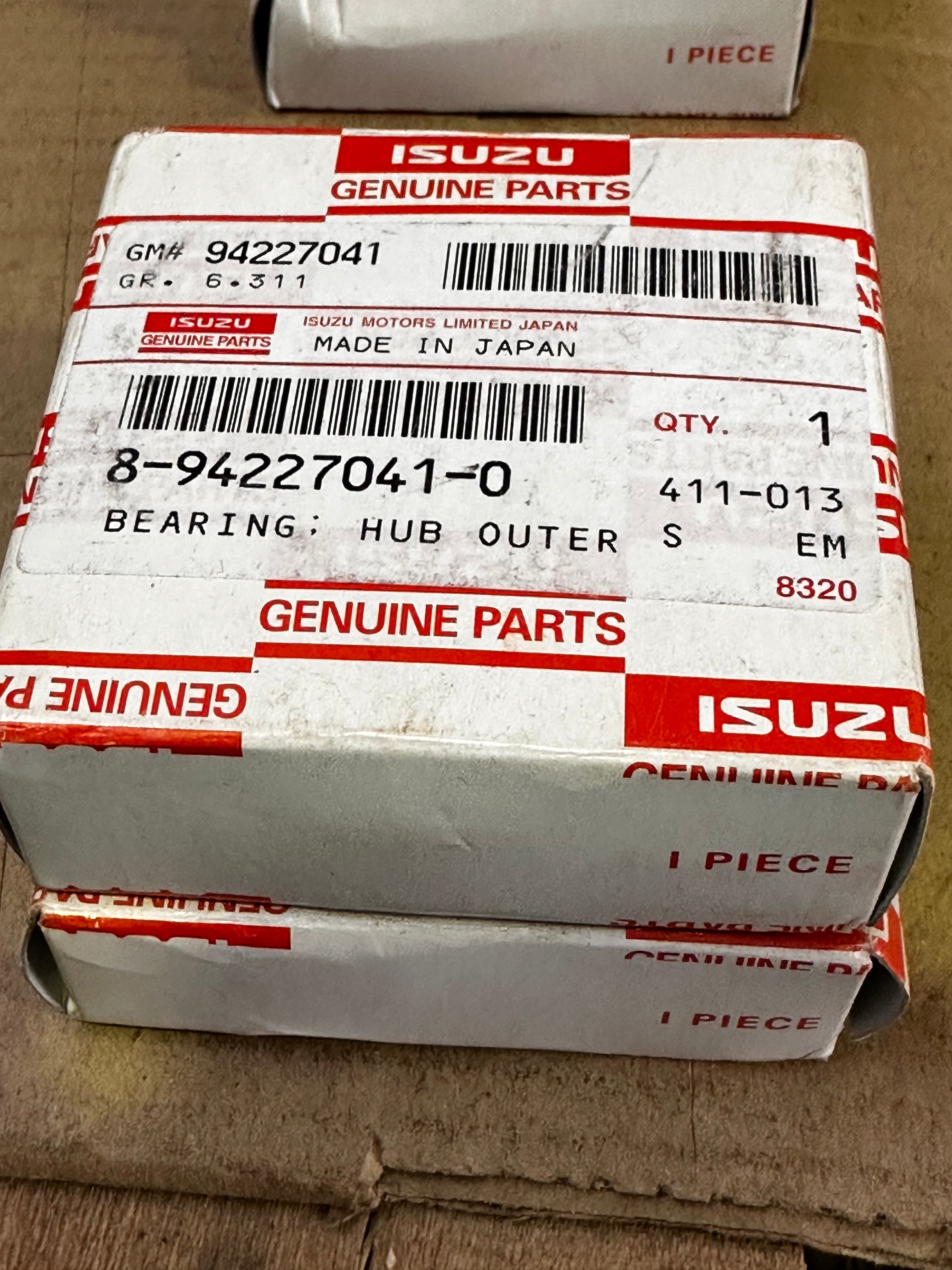 Isuzu 8942270410 Genuine Bearing, Front Hub, Outer | Mining ...